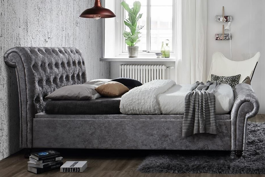 Castello ottoman sleigh bed store