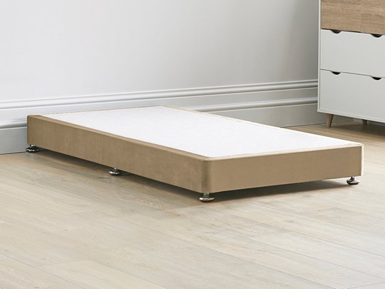 Cream Single 3'0'' Low Base On Glides Divan